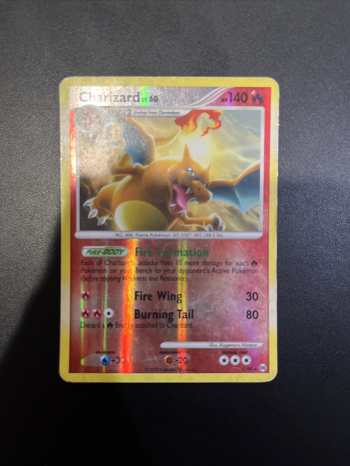 Pokémon TCG Charizard Arceus 1/99 Reverse Holo Holo Holo Rare for sale ...
