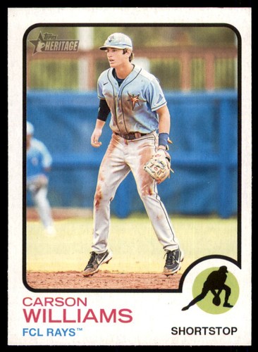 Carson Williams 2022 Topps Heritage Minor League Rookie Card RC #20 FCL ...