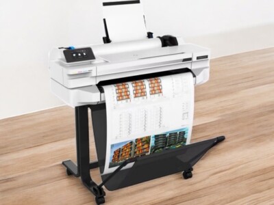 HP DesignJet T525 Large Format Wireless Plotter Printer - 24", 5ZY59A# ...