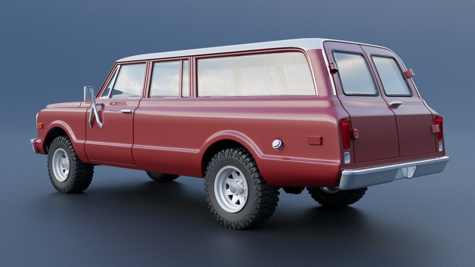 3D Printed 72 GMC Suburban model kit | eBay