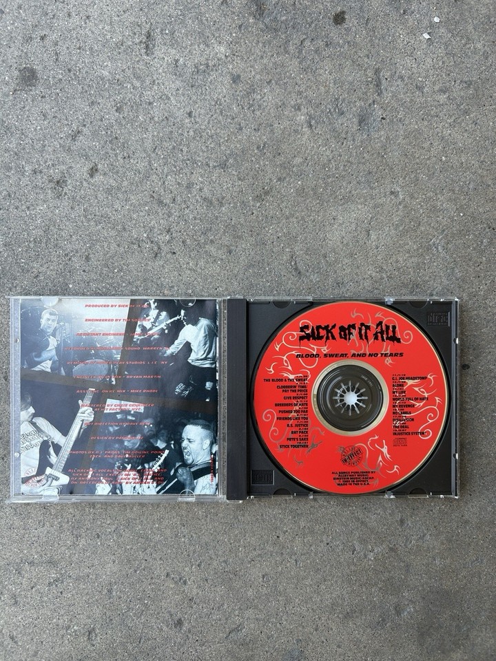 Sick of It All - Blood, Sweat, and No Tears CD Album 1991 Hardcore | eBay