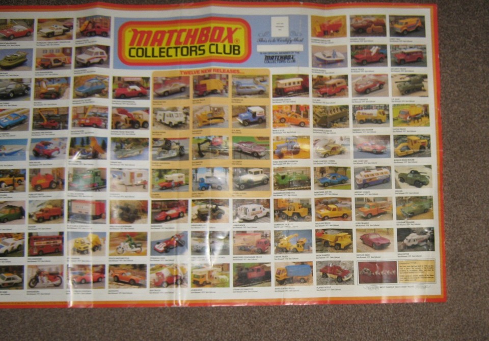 Matchbox Superfast Collectors Club 1980 Poster 76cm x 50cm | eBay UK