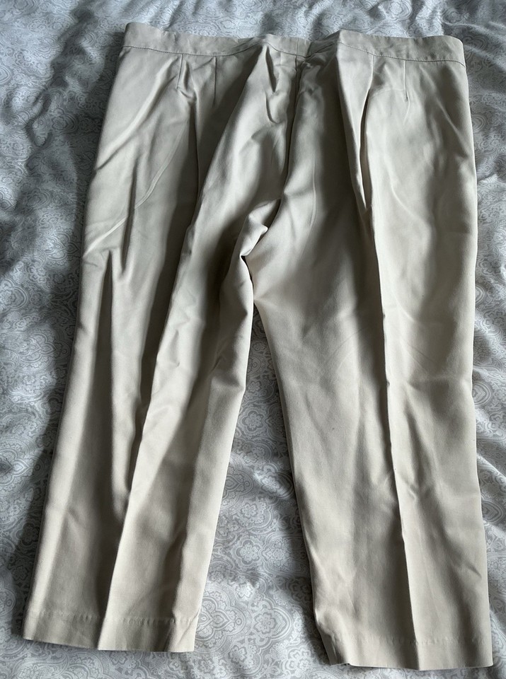MARKS & SPENCER STONE TROUSERS.Size 20 SHORT.FABULOUS CONDITION. | eBay UK