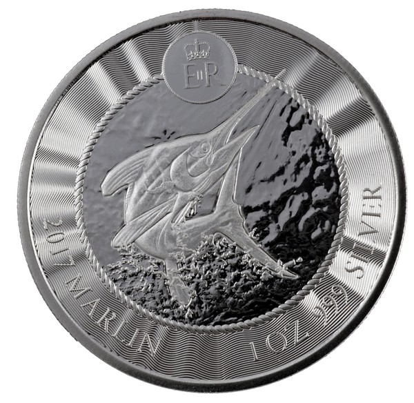 Blue Marlin 1 Oz .999 Fine Silver Coin Cayman Islands 2017 for sale ...