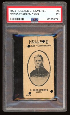 1924 Holland Creameries #5 FRANK FREDERICKSON - HOF - Rookie - Canceled ...
