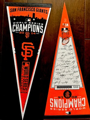 (Lot A) 2ct 2014 SF San Francisco Giants World Series Champs 12x30 ...
