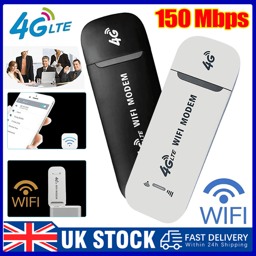 Unlocked 4G LTE Modem Wireless Router USB Dongle Mobile Broadband WIFI ...