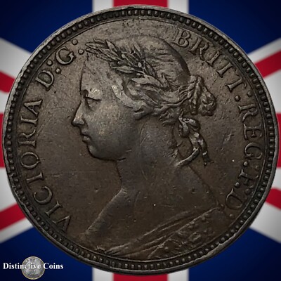 Great Britain 1875 H Farthing 1/4d GB3756 | eBay