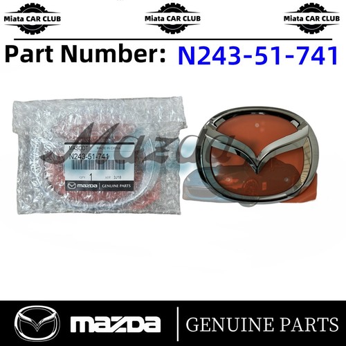 NEW GENUINE 2015-25 Mazda Miata MX-5 Front Grille Logo Emblem Badge ...