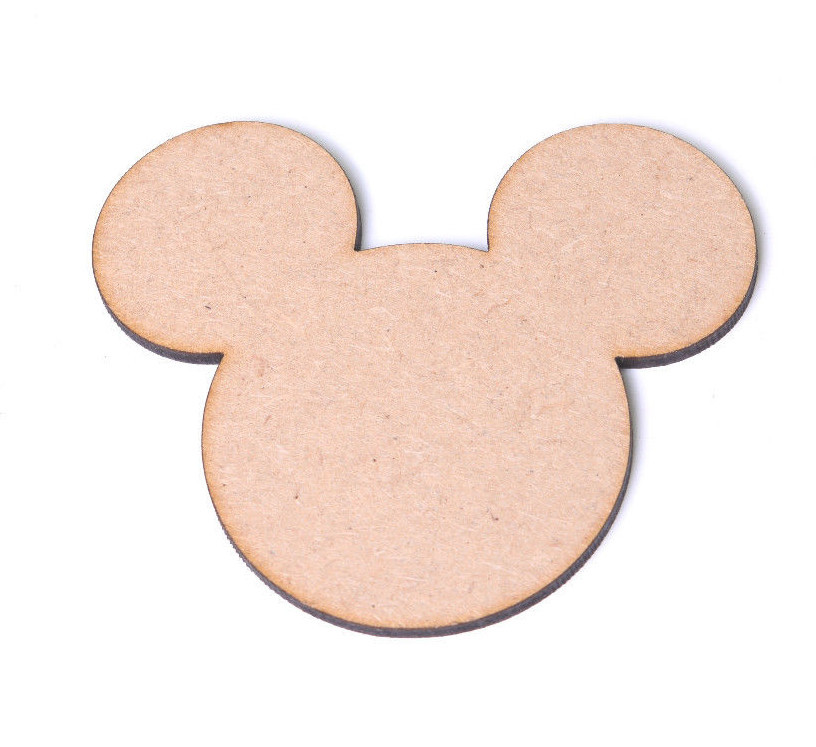 MDF Mickey Head Craft Shapes Mickey Ears Mickey Keyrings Minnie Bows ...