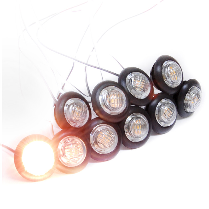 10pcs 12V 1" Eyeball LED Stair Step Light Boat Ship RV Trailer Side ...