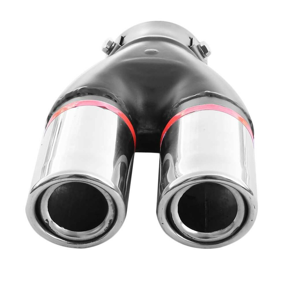 Twin Dual Exhaust Tip Trim Pipe Tail Muffler For Subaru Impreza ...