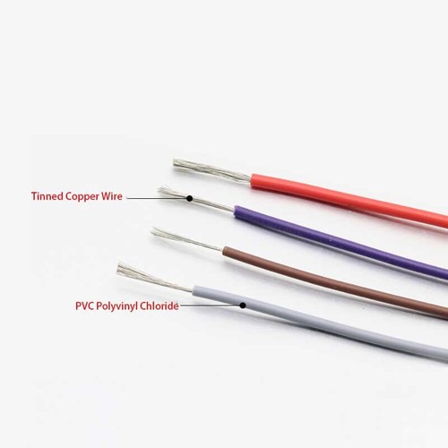 PVC Electronic Wire Tinned Copper Wire 16/18/20/22/24/26/28/30AWG Thin ...