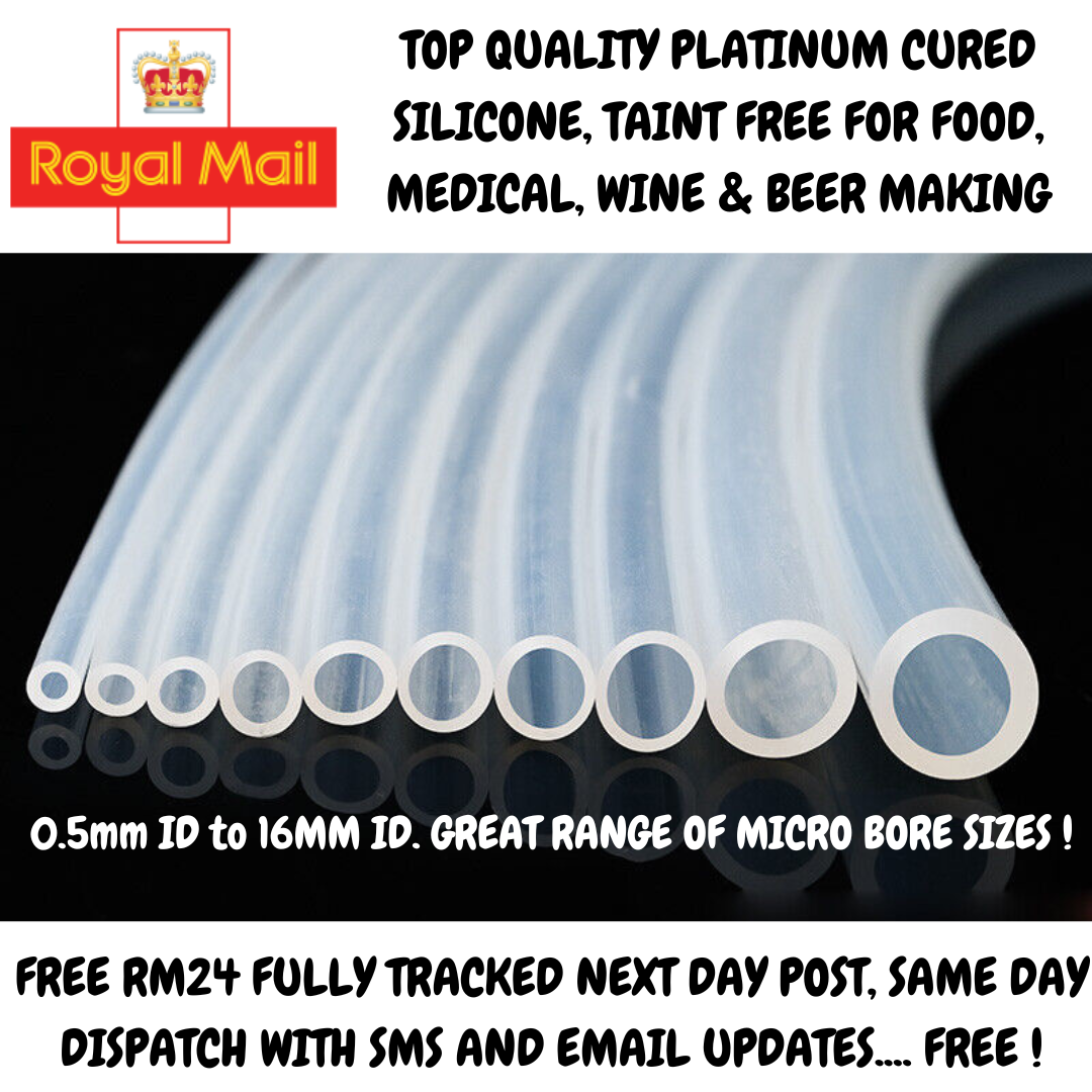 Clear Silicone Hose Tube Food Safe Soft Flexible Translucent Pipe Soft ...
