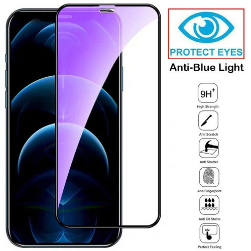 Anti-Blue Light For iPhone 15 14 13 12 11 Pro Max Screen Protector | eBay