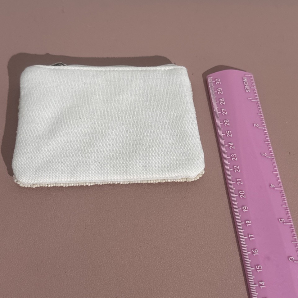 Hand Beaded Flower Coin Purse - Super Cute! Red Flowers 🌹 Red Rose | eBay