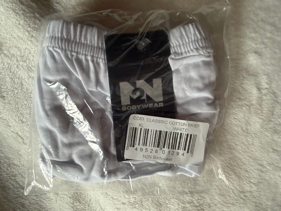 N2N Bodywear Size XL Classic Cotton Blend Brief - White (CC83) | eBay