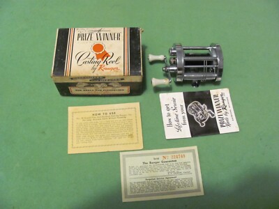 Vintage Prize Winner Casting Reel by Ranger with Box & Manuals. MADE IN ...