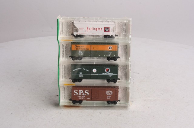 Micro-Trains 20226-2 N Fallen Flags Boxcar (Set of 4) MT for sale ...