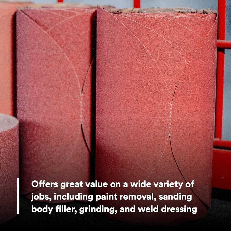 3M (01113, 1113) Red Sandpaper Stikit Disc Roll , 6 inch, P150 Grit ...