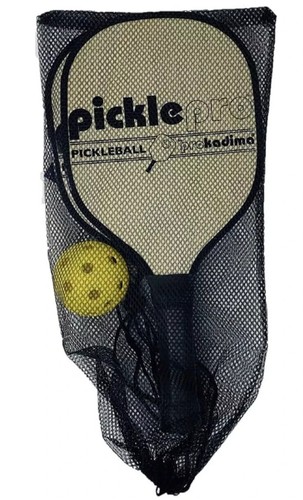 Pro Kadima Pickle Ball Set (PKP-60C) 2 Wooden Marine Grade Lacquer ...