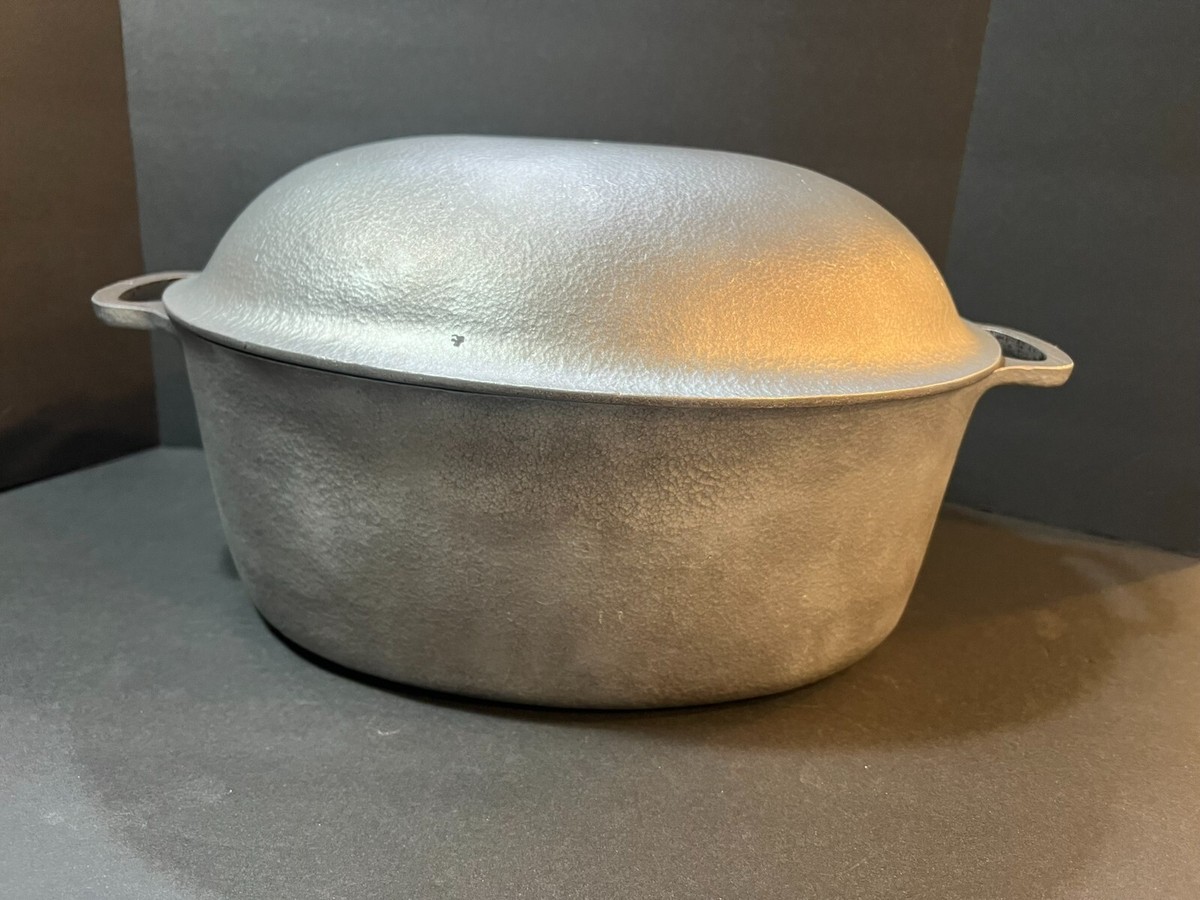 Vintage Club Aluminum Cookware Hammercraft Oval Dutch Oven