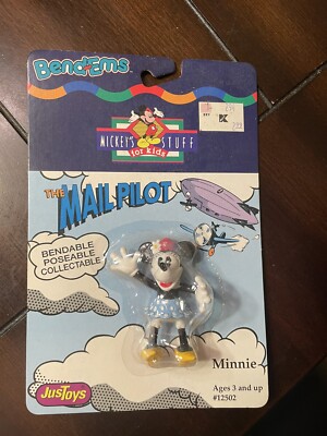 Mickey's Stuff For Kids Bend-Ems Mail Pilot Minnie Mouse Figure JusToys ...
