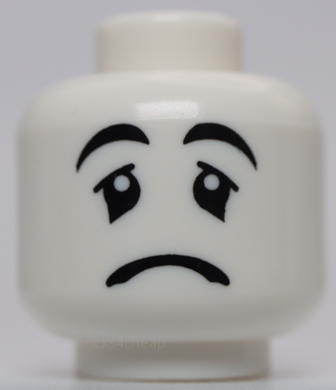 Lego Head Mime Sad Face Black Eyes with White Pupils Pattern | eBay