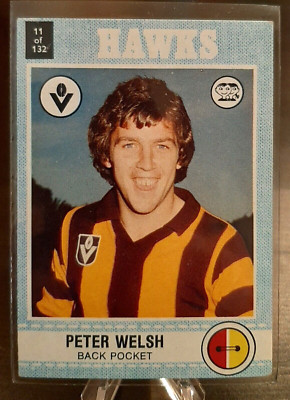 1977 Scanlens – VFL – Peter Welsh #11 – Hawthorn Hawks | eBay Australia