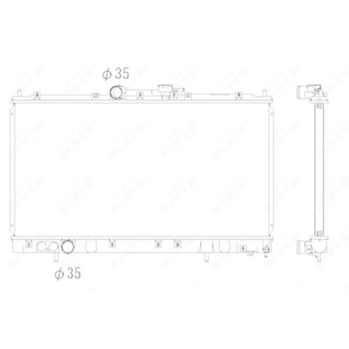 NRF Radiateur, refroidissement du moteur pour MITSUBISHI 53312 | eBay
