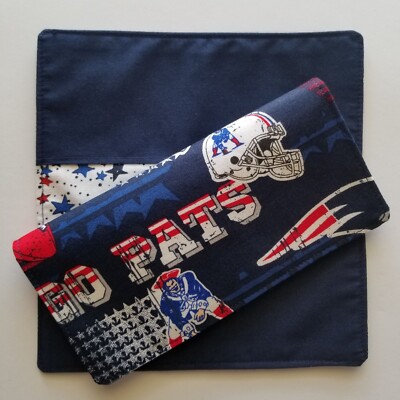 Cotton Fabric NFL New England Patriots Checkbook Cover | eBay