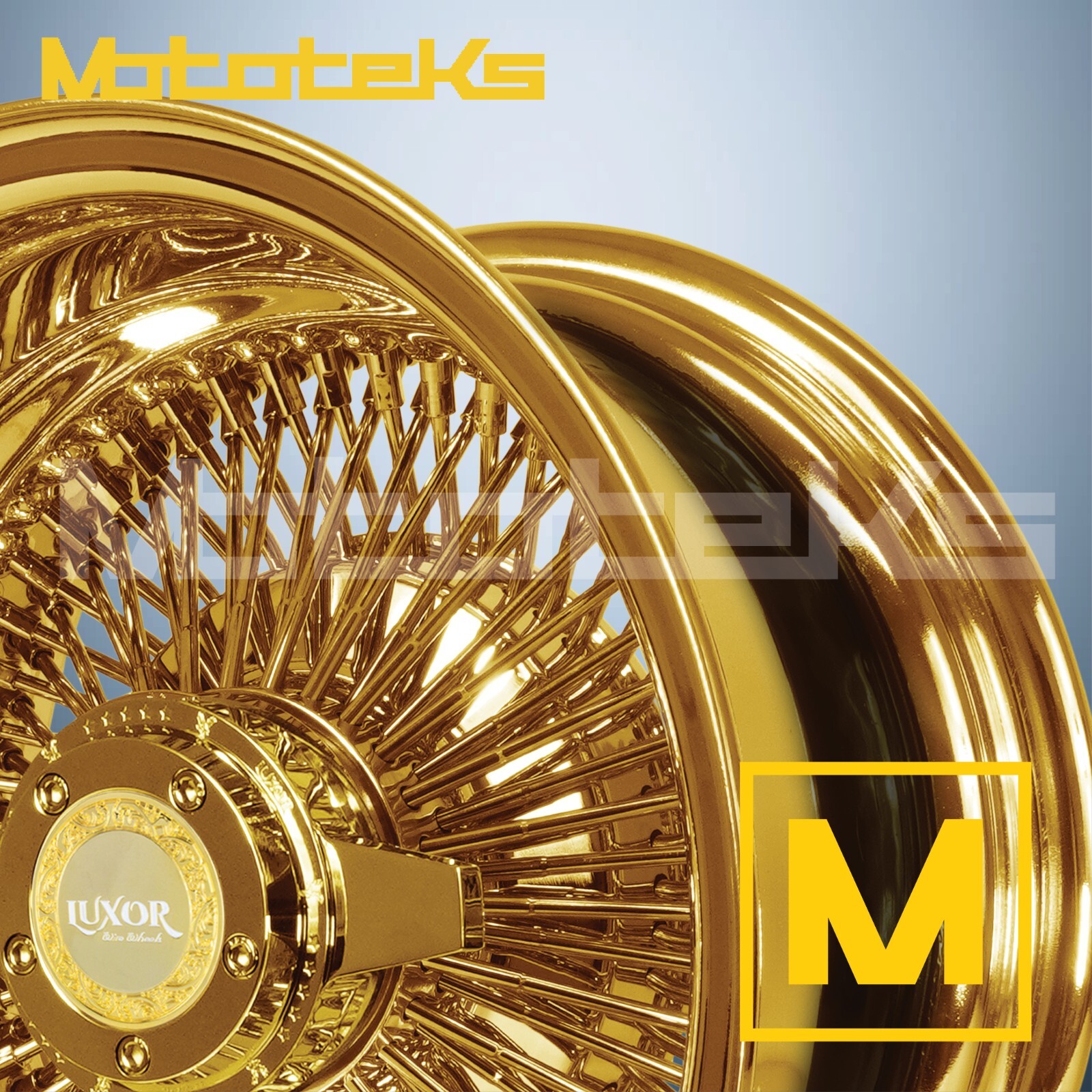 17X9 LUXOR WIRE WHEELS 100 STRAIGHT REV RIMS 24K ALL GOLD WHEEL SET | eBay