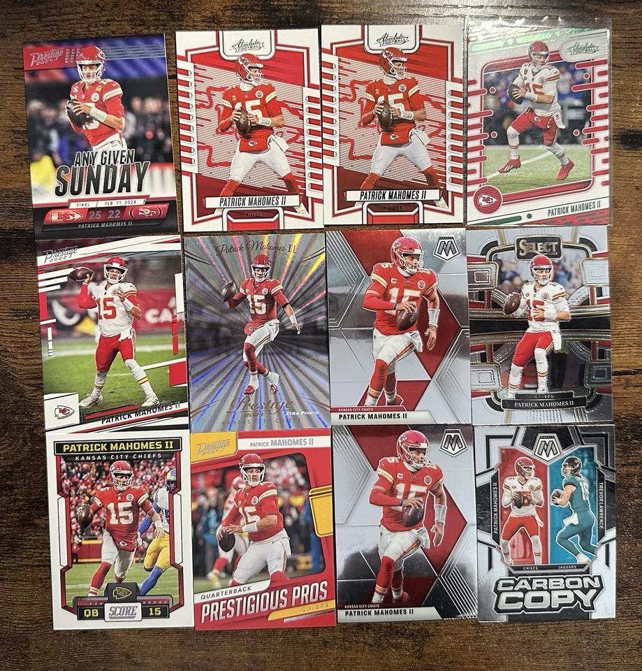 PATRICK MAHOMES 26 CARD LOT - BASE, COLOR.PRIZM, INSERTS - Chiefs | eBay