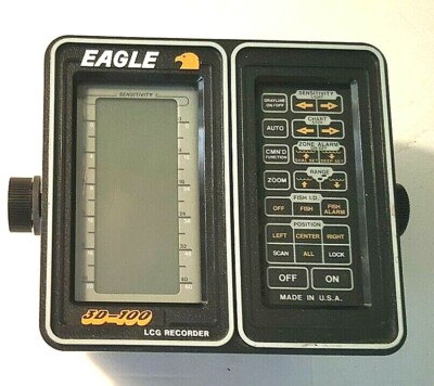 EAGLE POSITIONAL SONAR RECORDER 3D-100 Transducer and Cassette ...