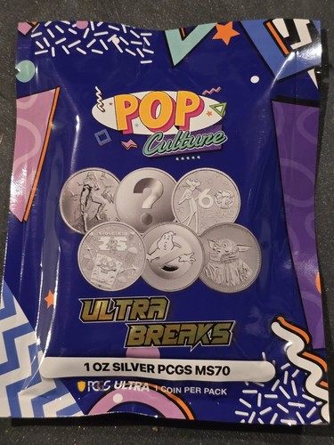 2024 PCGS ULTRA BREAKS MS70 ONE OUNCE SILVER POP CULTURE SEALED PACK ...