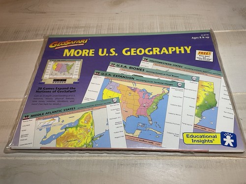 GeoSafari 'More US Geography' Educational Learning System Card Set EI ...