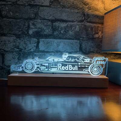 Max Verstappen Red Bull LED Lamp Night Light, Home Decor, Formula 1, F1 ...