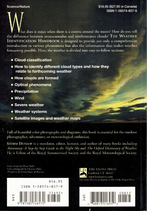 The Weather Identification Handbook : The Ultimate Guide for Weather ...