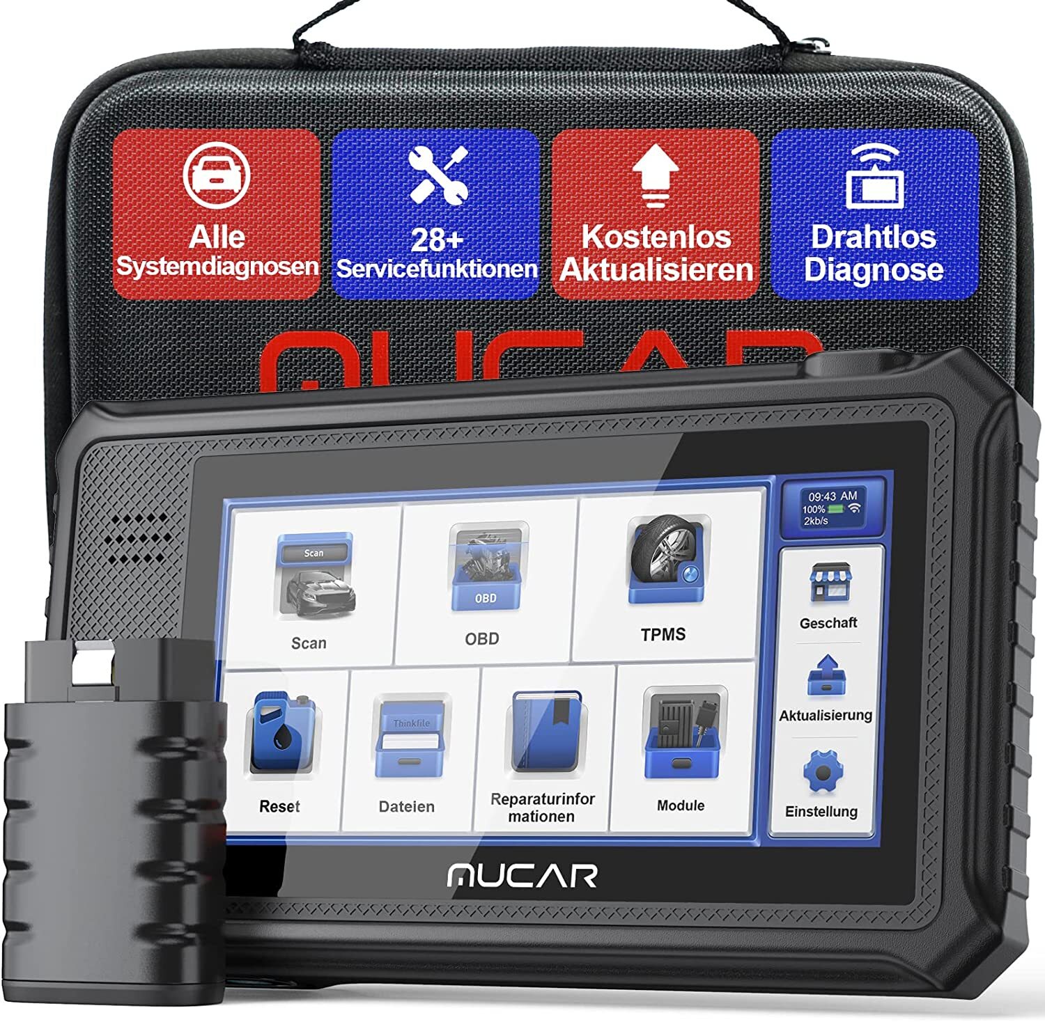 MUCAR VO6 Alle System Profi KFZ OBD2 Diagnosegerät Auto Scanner ECU ...