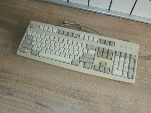 Vintage Rare 90s. White Keyboard CHERRY RS-6000 English/Cyrillic D ...