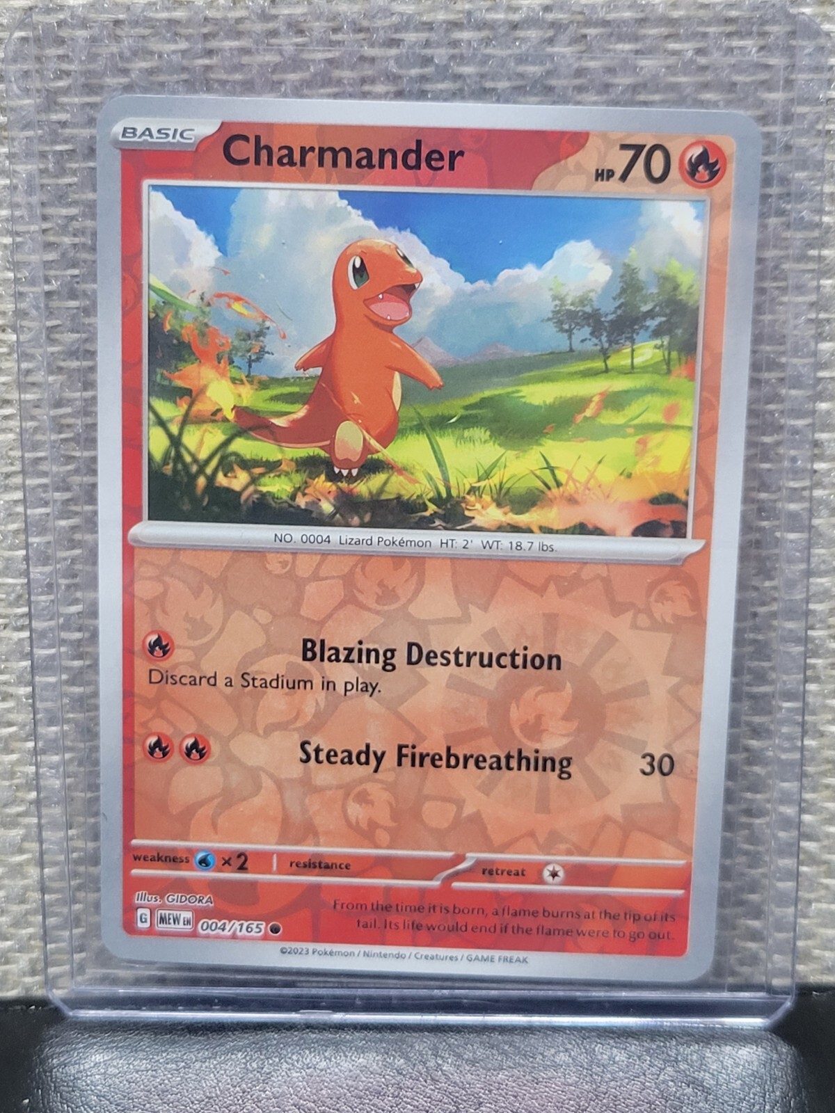 Pokémon TCG Charmander 151 004/165 Reverse Holo - NM, Free Shipping | eBay