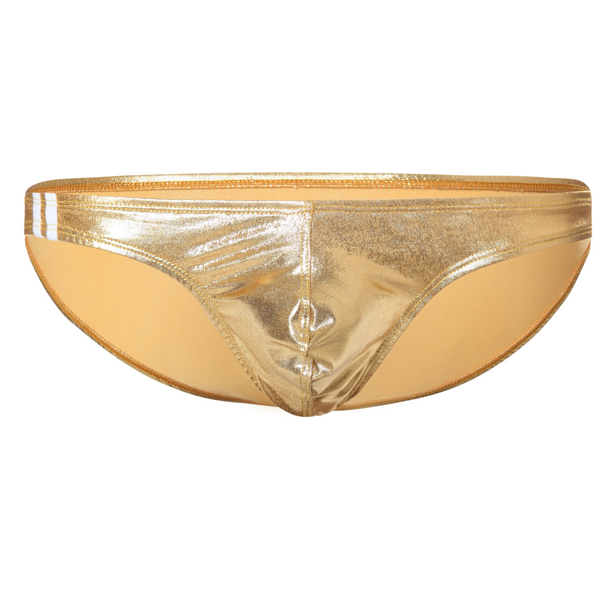 Mens Boxer Briefs Underwear PVC Wetlook T-back Underpants Panty Penis ...