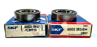 NEW 6002 2RSJEM SKF (6002-2RS1/C3) DEEP GROOVE RADIAL BALL BEARING ...