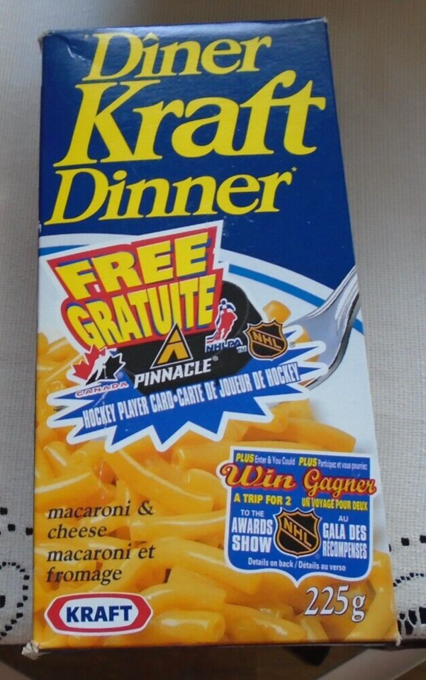 Kraft Dinner Unopened box Wayne Gretzky NY Rangers 1997-98 NHL Hockey ...