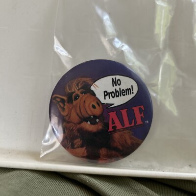 VINTAGE 1987 ALF NO PROBLEM PHOTO BUTTON CANADA TELEVISION SHOW | eBay