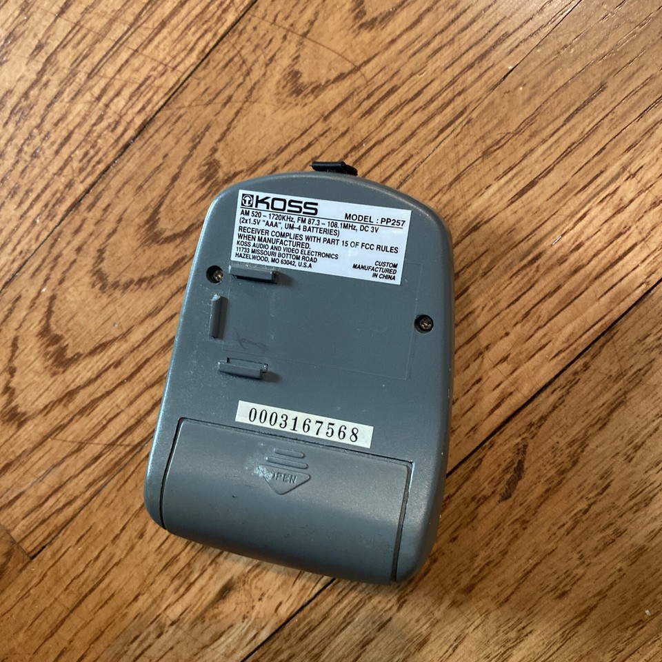 KOSS PP257 Water-Resistant Sports Digital AM/FM Radio DBBS Yellow | eBay