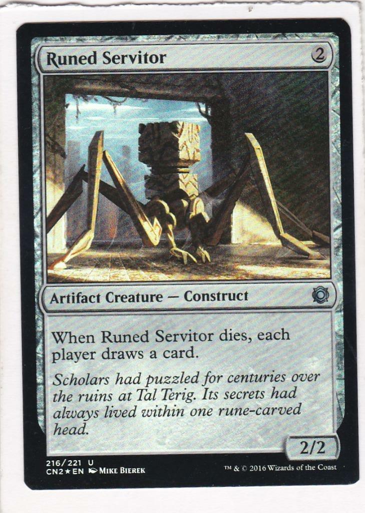Magic: MTG: Conspiracy: Take the Crown: Foil: Runed Servitor | eBay
