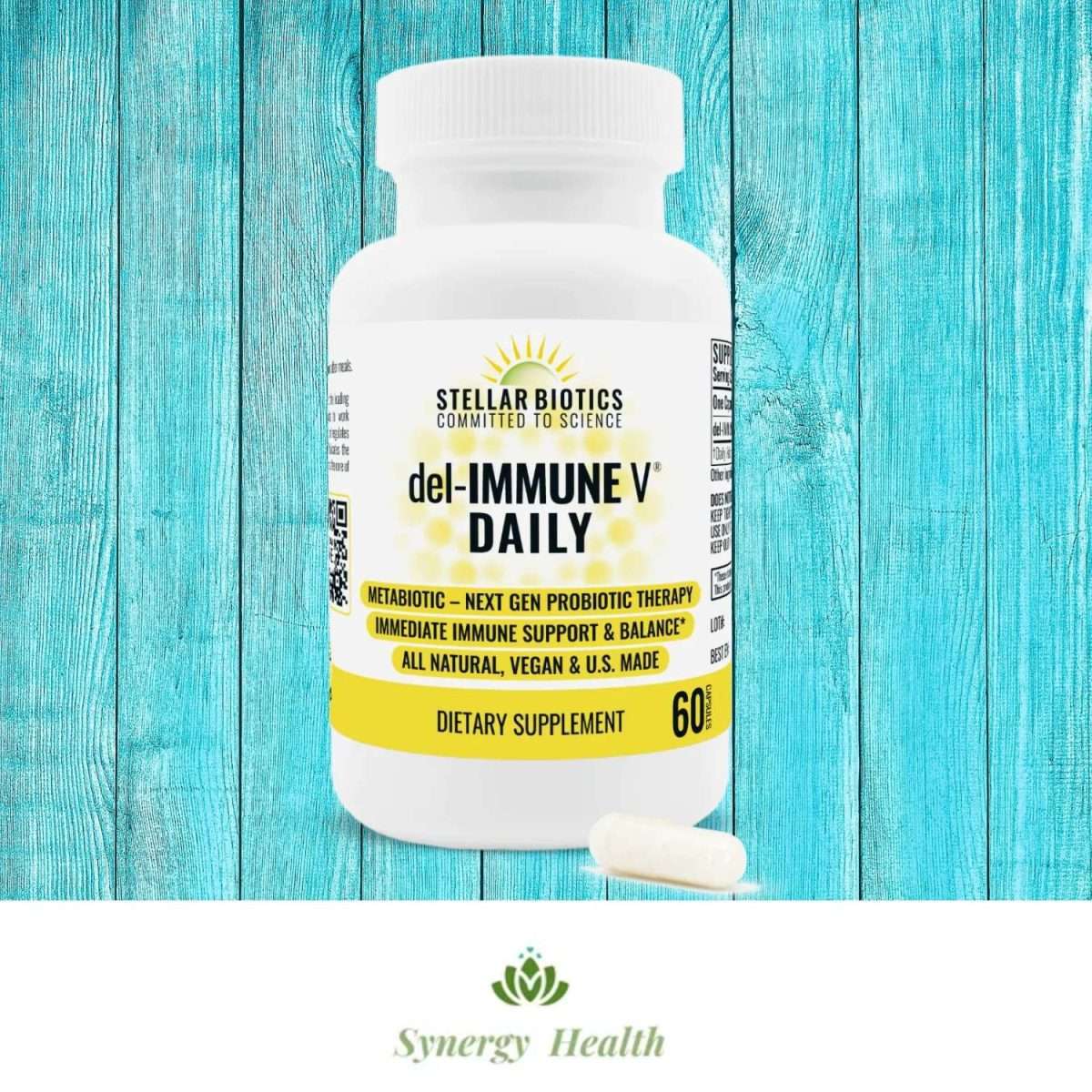 Stellar Biotics Del-Immune V Daily - 060 Veg Caps | eBay UK