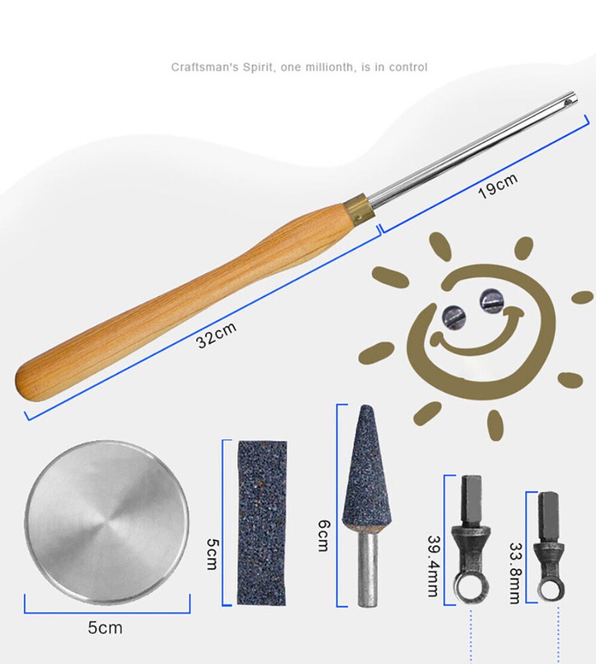 Wood Rotary Hollowing Chisel Set Wood Carving Tools Woodworking Turning ...