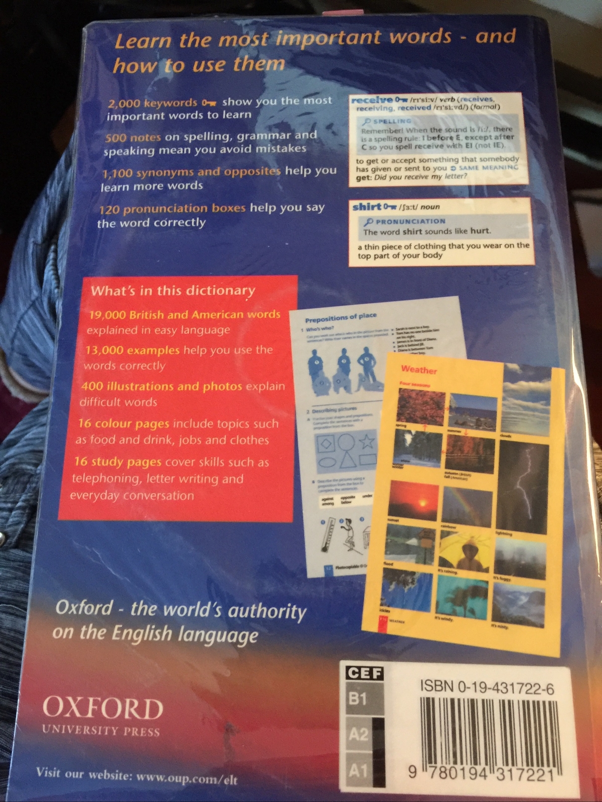 Oxford Essential Dictionary : For Elementary and Pre-Intermediate ...